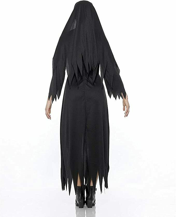Karnival Demon Nun Valak Dress Scary Horror Movie Adult Halloween ...