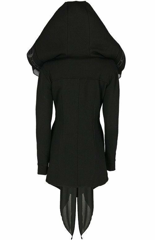 Restyle Fortune Teller Oversized Veil Hood Gothic Occult Symbol Hoodie ...