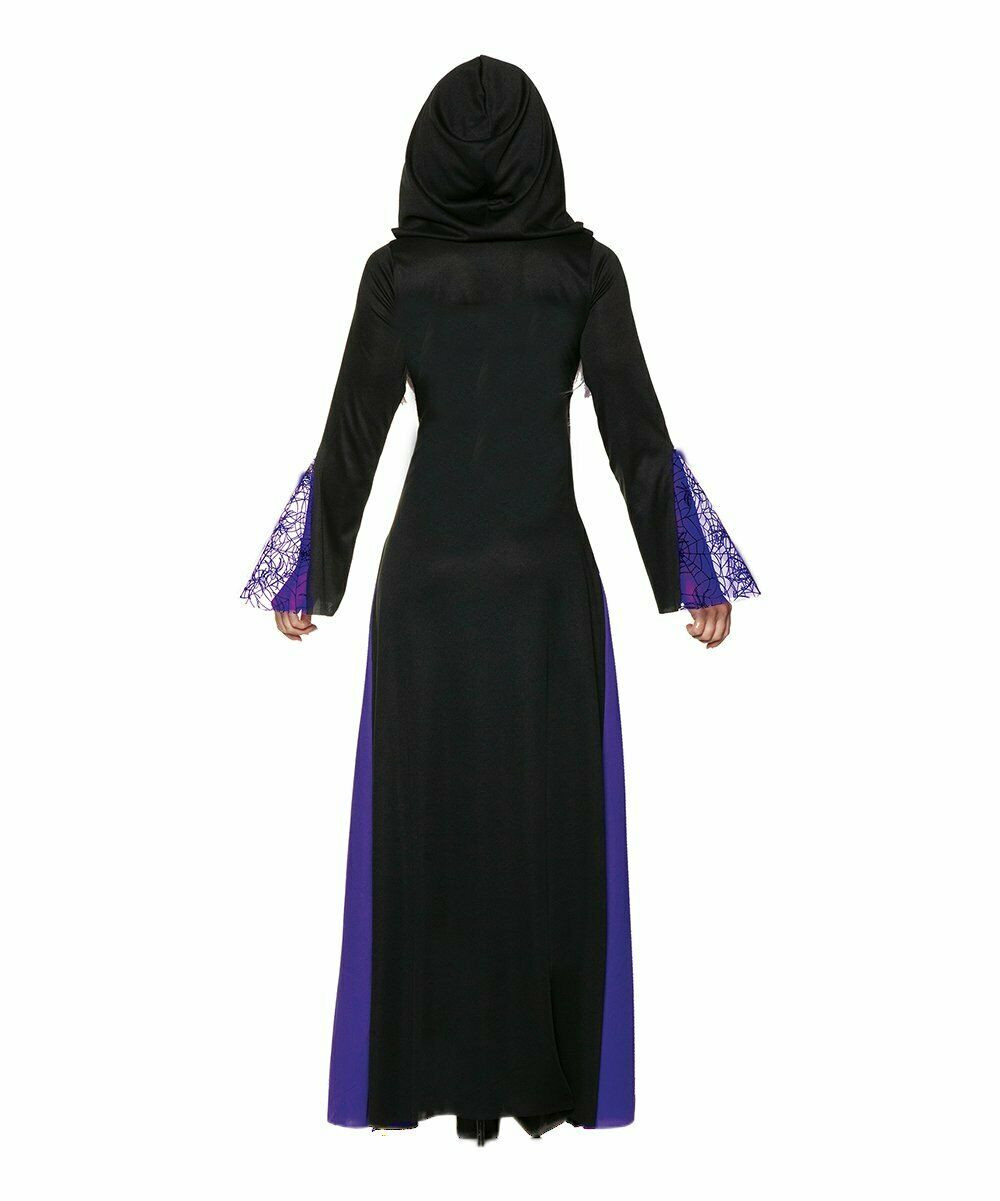 Underwraps Mystic Magical Spider Web Sorceress Wiccan Witch Robe ...