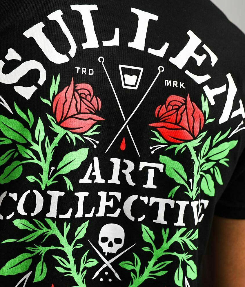 Sullen Art Collective Needle Pushers Tattoo Ink Roses Rockabilly Tee ...
