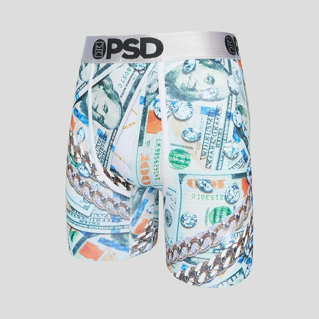 PSD Ice Gold Money Diamonds Benjamins Men's Athletic Boxer Briefs ...