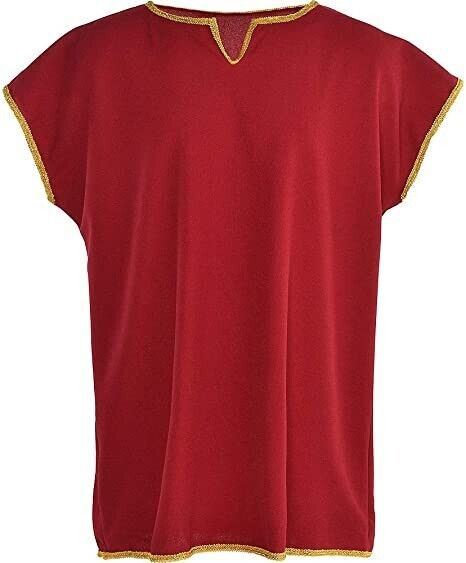 Amscan Burgundy Tunic Ancient Rome Spartan Gladiator Adult Tunic ...