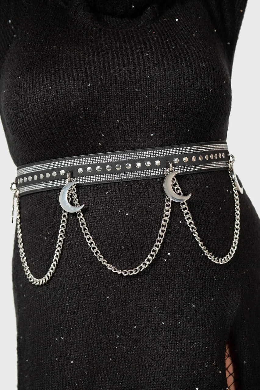 Killstar Luna's levitation Belt PLUS Goth Studded Chains Moon Witchy ...