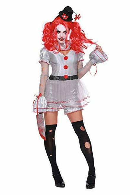 Fun World Carnevil Clown Pennywise It Plus Adult Womens Halloween