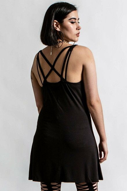Killstar Magick Satanic Baphomet Gothic Occult Punk Witchy Slip Dress ...