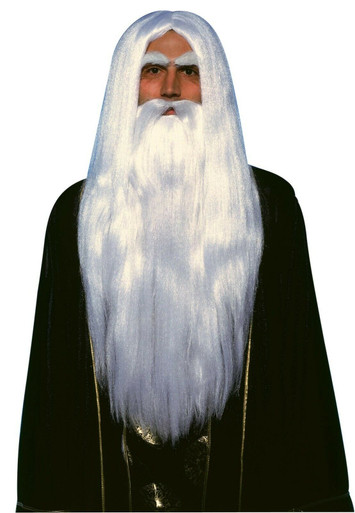 Forum Novelties Merlin Wizard Wig Beard Adult Halloween Costume ...