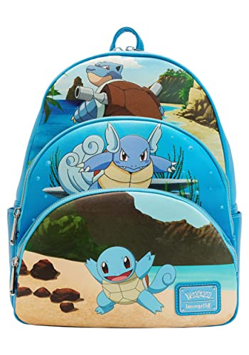 Loungefly Pokemon Squirtle Evolution Triple Pocket Backpack - Fearless ...