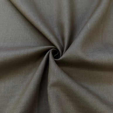 Imported Irish Linen Dark Chocolate | G Street Fabrics