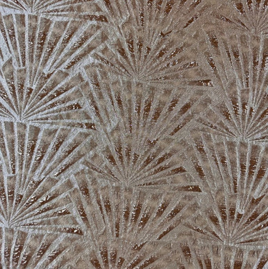 Deco Striped Fan in Pink Metallic Brocade | G Street Fabrics