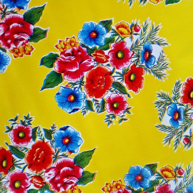 Lady Bird Yellow Oilcloth | G Street Fabrics