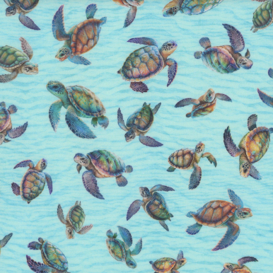turtle print fabric