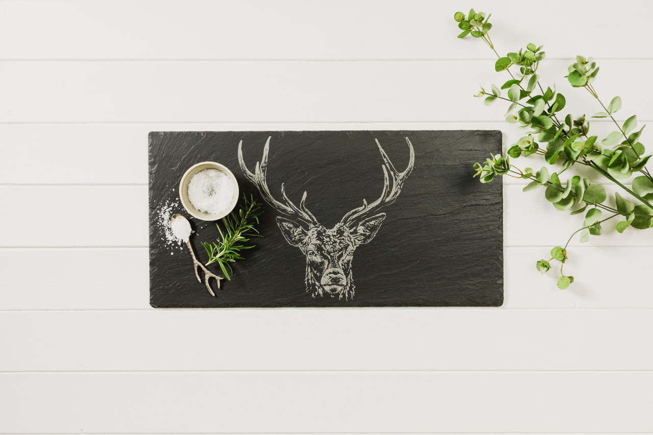 Slate table runner - stag prince | The Home Library, Wilmslow & Weybridge