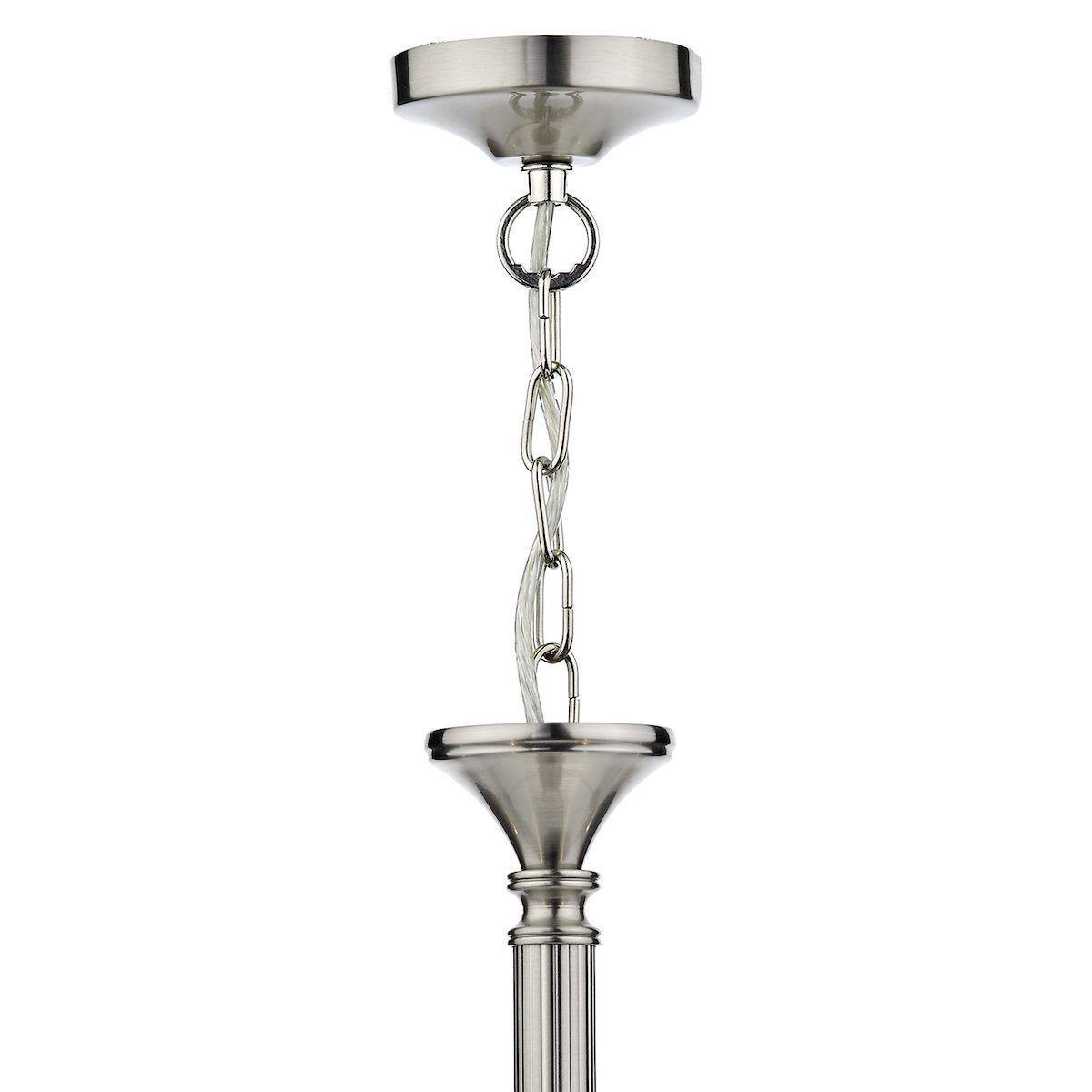 Ambassador 5 Light Dual Mount Pendant Satin Chrome by dar Lighting ...