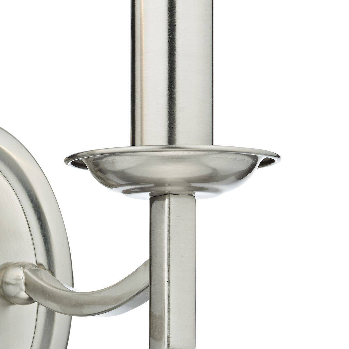 Ambassador Double Wall Bracket Satin Chrome by dar Lighting | The Home ...