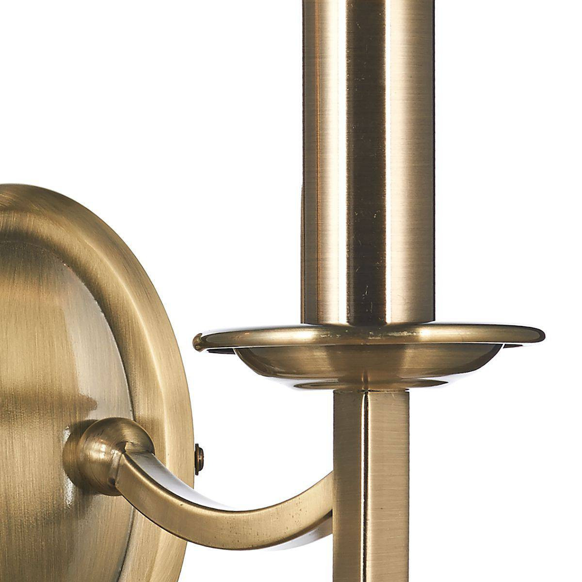 Ambassador Double Wall Bracket Antique Brass by dar Lighting | The Home ...