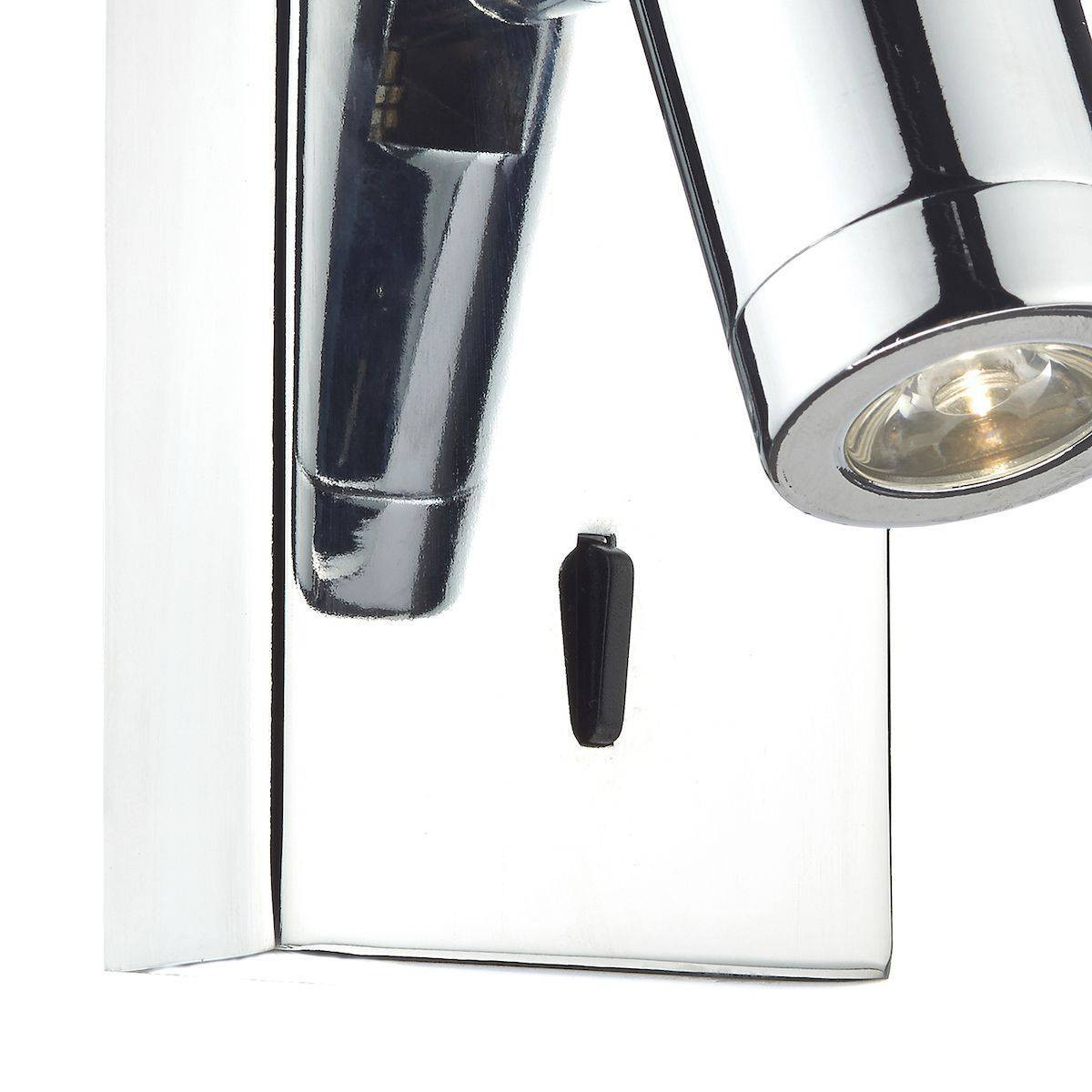 Anvil Wall Bracket Polished Chrome LED by dar Lighting | The Home ...