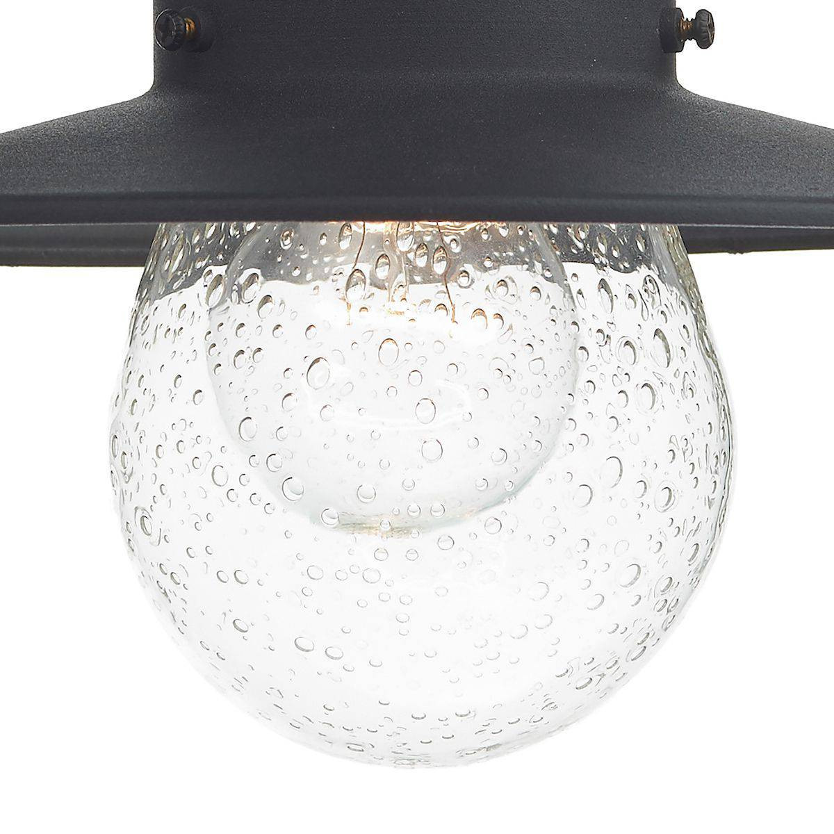 Sedgewick Outdoor Wall Light Black Glass IP44 by dar Lighting | The ...