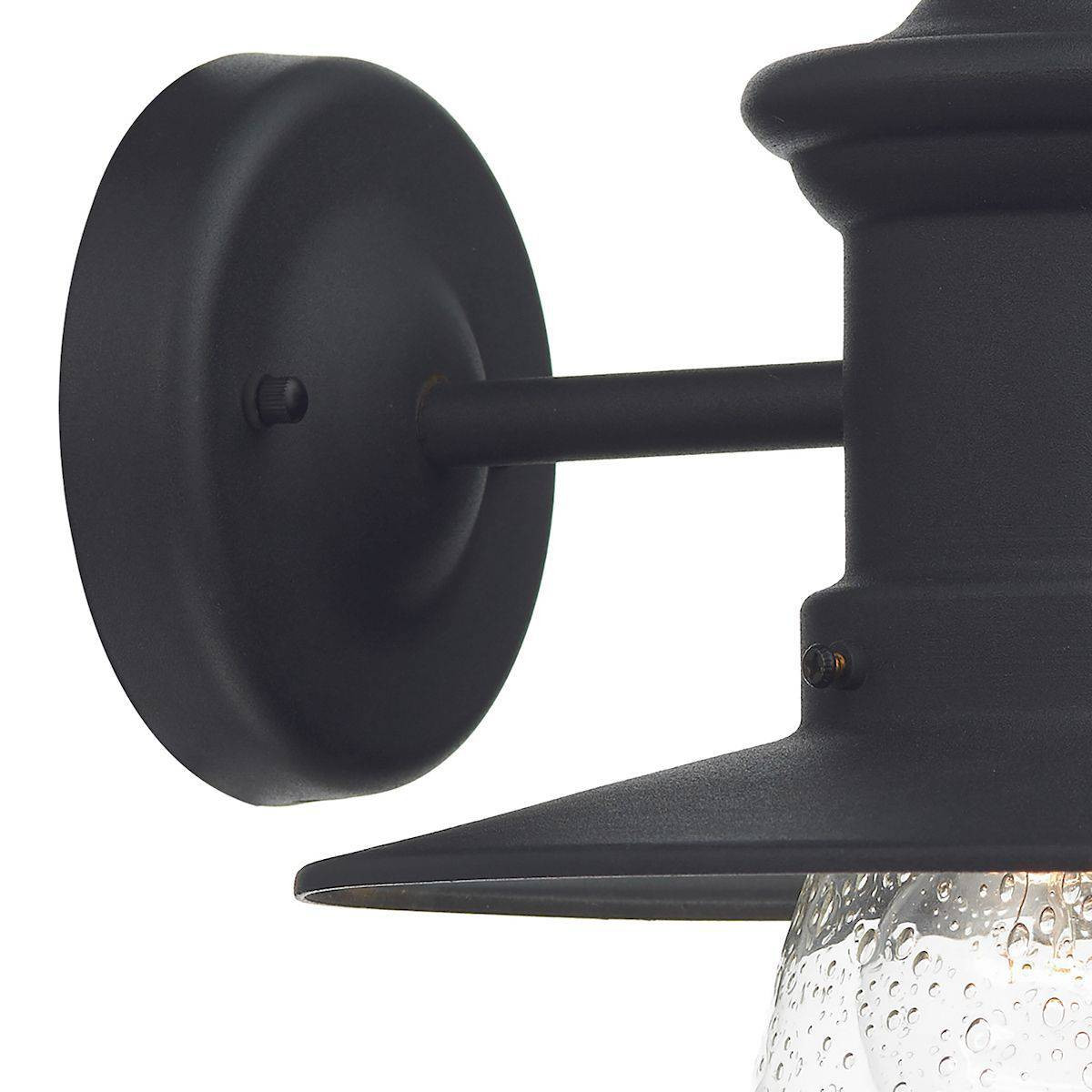 Sedgewick Outdoor Wall Light Black Glass IP44 by dar Lighting | The ...
