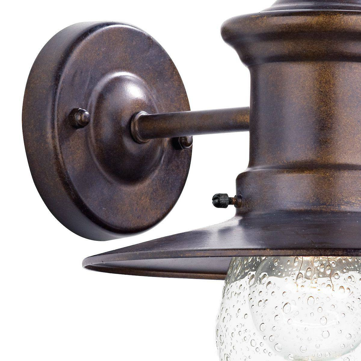 Sedgewick Outdoor Wall Light Bronze Glass IP44 by dar Lighting | The ...