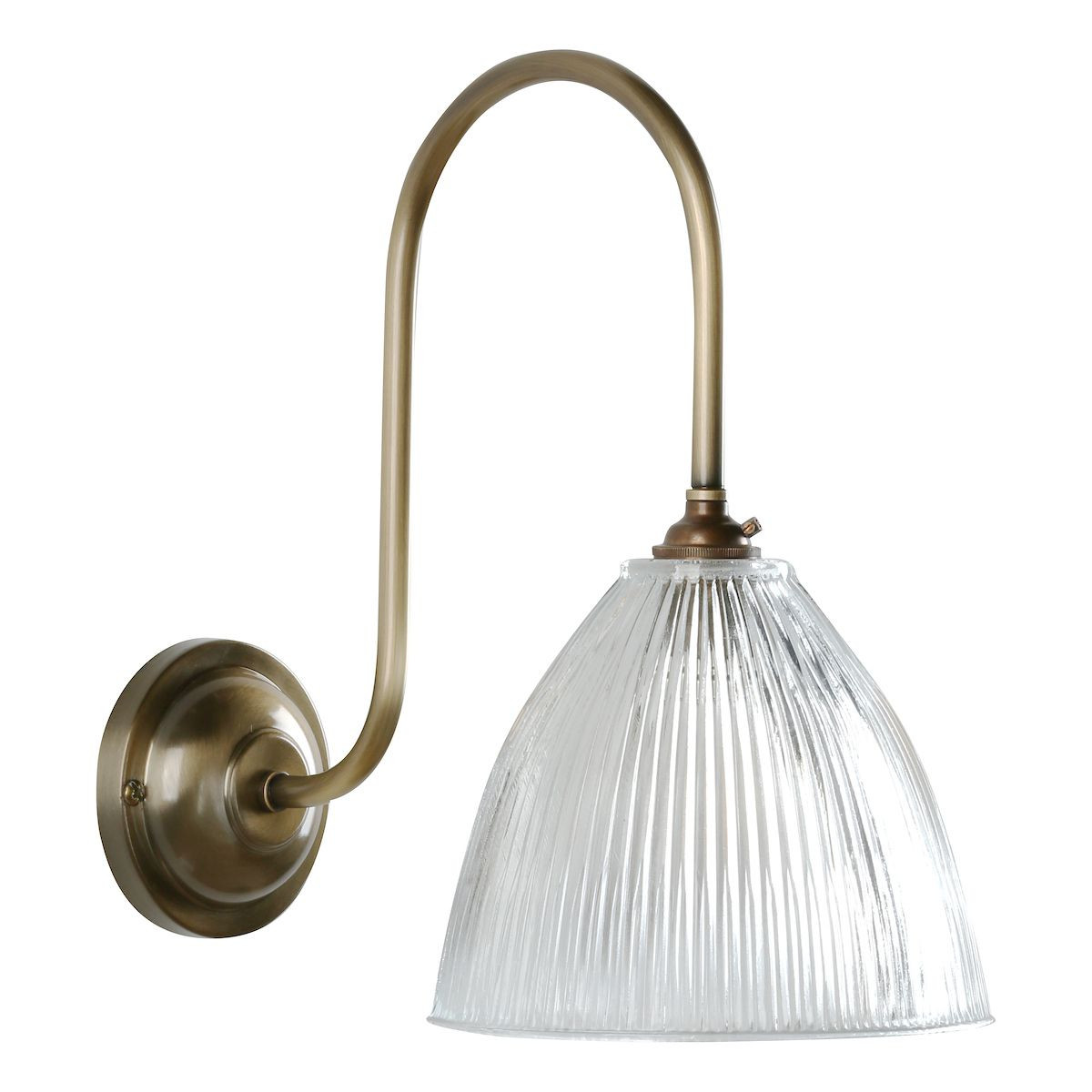 Cambridge Swb Ant Brass Cw Glass by David Hunt Lighting