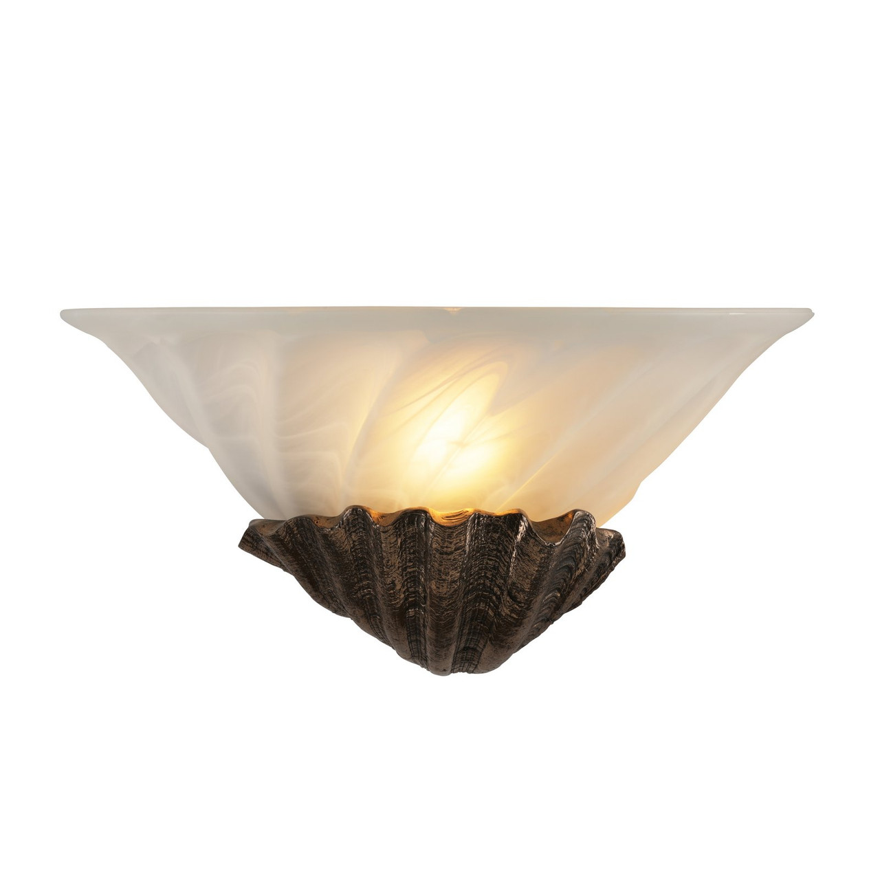 Auger Wall Washer Polished Bronze and Alabaster Effect | The Home ...
