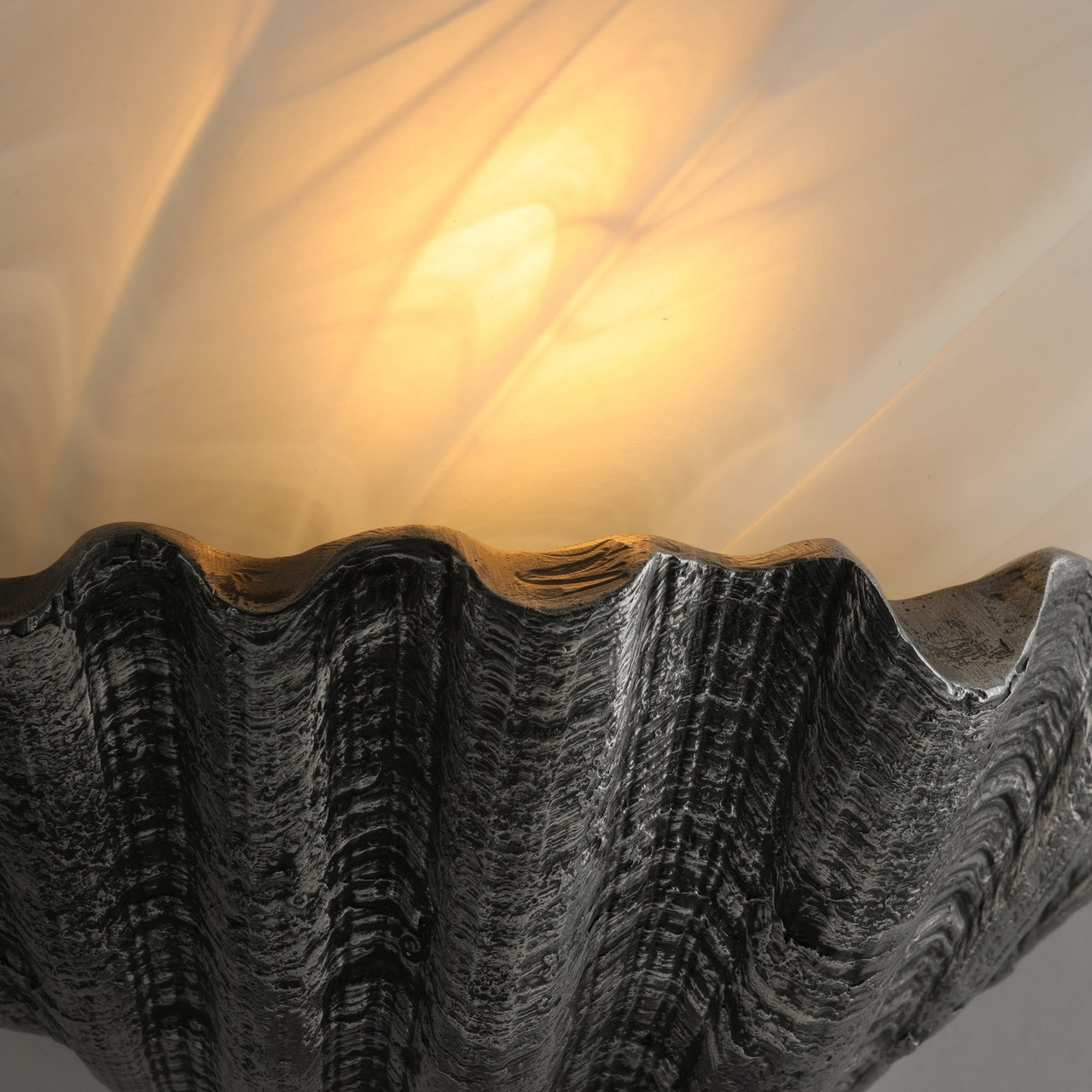 Auger Wall Washer Polished Pewter and Alabaster Effect | The Home ...