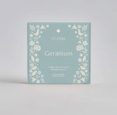 Geranium Scented Summer Folk Tealights by St. Eval | The Home Library, Wilmslow & Weybridge