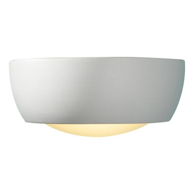 Milo Wall Light White Unglazed Ceramic Glass by dar Lighting | The Home ...
