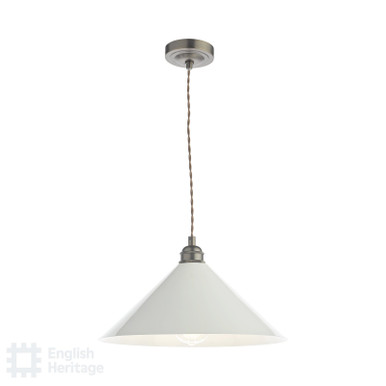 Audley End Single Pendant Rubbed Bronze and Cream by English Heritage ...