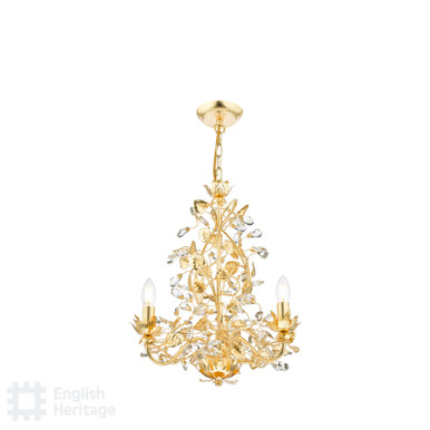 Audley End 3 Light Pendant Gold Leaf by English Heritage | The Home ...