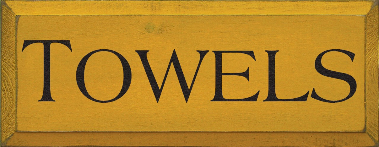 Towels |Bathroom Wood Sign | Sawdust City Wood Signs