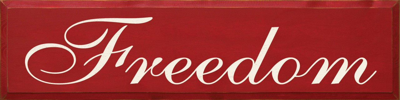 Freedom |USA Wood Sign| Sawdust City Wood Signs