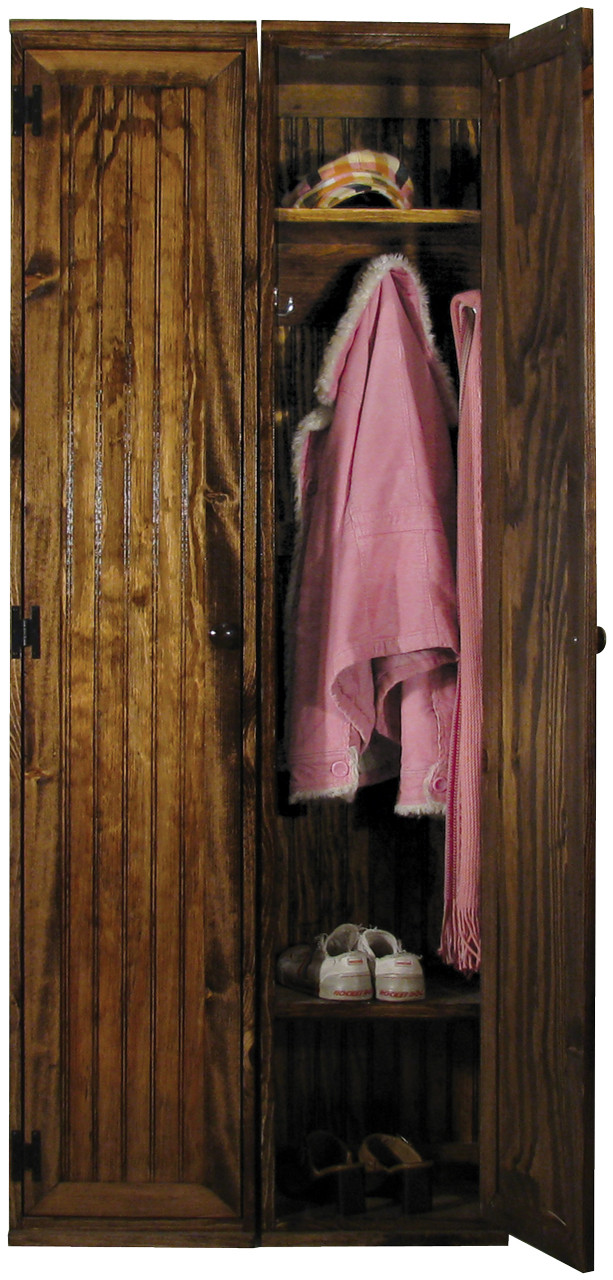 American Pine Hall Tree Cabinet by Sawdust City | Entryway Organization ...