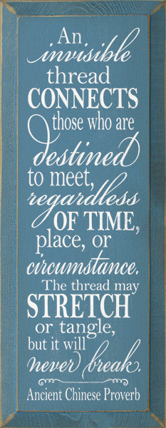 An invisible thread connects those who are destined to meet ...