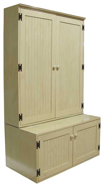 CUSTOM - Large Locker Unit on Bench | Custom Pine Bench | Sawdust City ...