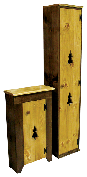 CUSTOM - Cabinets in Walnut & Butternut Stain | Custom Pine Cabinets ...