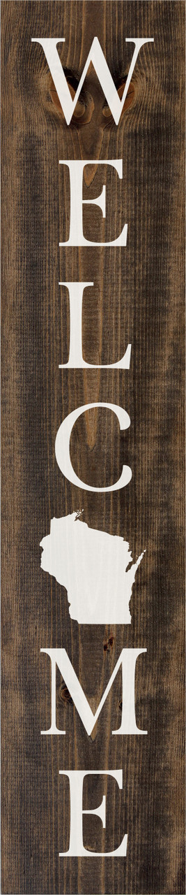 Custom Vertical Welcome Sign | Wood Signs With Sayings | Sawdust City ...