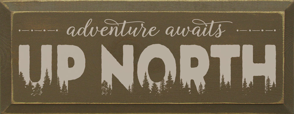 Up North (tree silhouettes) | Sawdust City Wood Signs