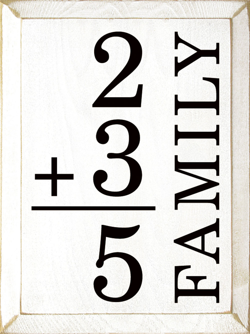 Custom Family Math Sign | Sawdust City Wood Signs