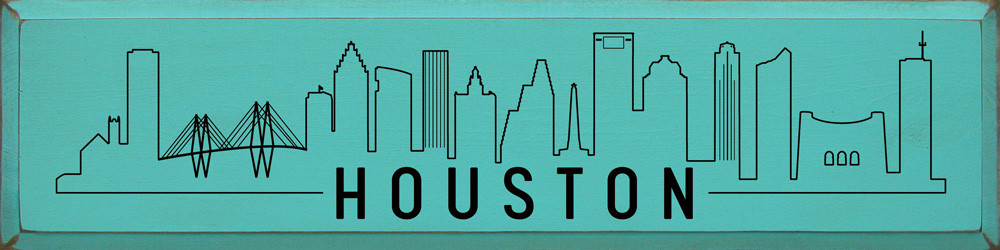 Houston Skyline |City Skyline Wood Signs | Sawdust City Wood Signs