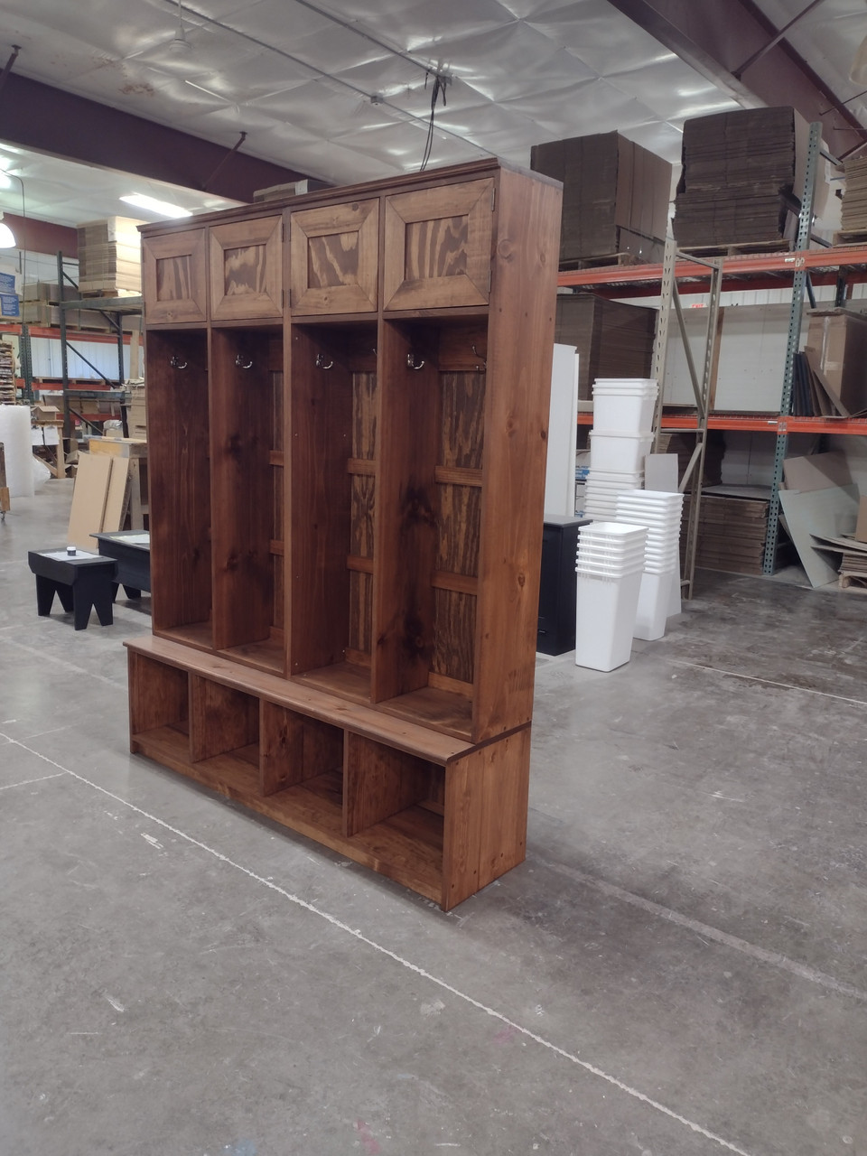 Custom 4-section Locker/Bench combo