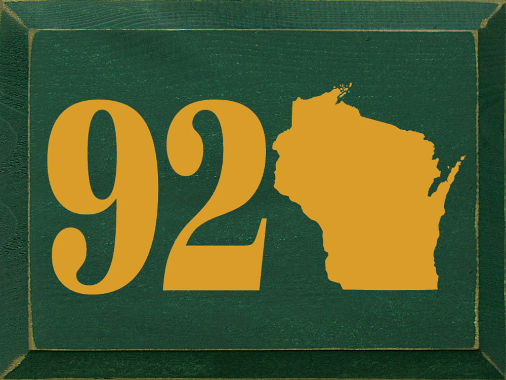 920 - WI Zip Code | Wooden Wisconsin Signs | Sawdust City Wood Signs