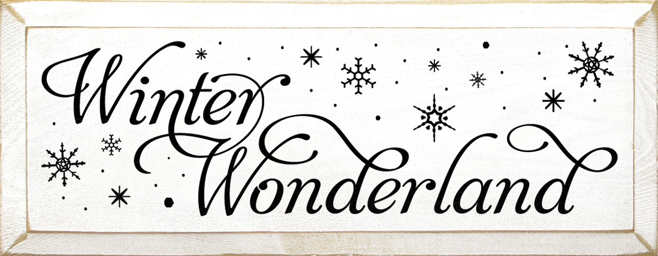 Winter Wonderland |Seasonal Wood Sign| Sawdust City Wood Signs