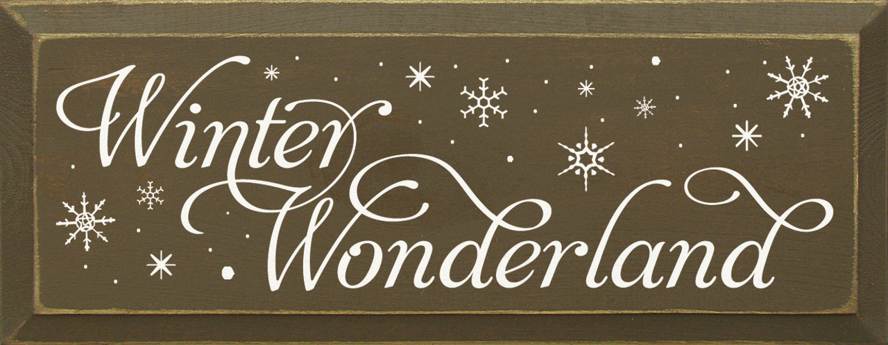 Winter Wonderland |Seasonal Wood Sign| Sawdust City Wood Signs
