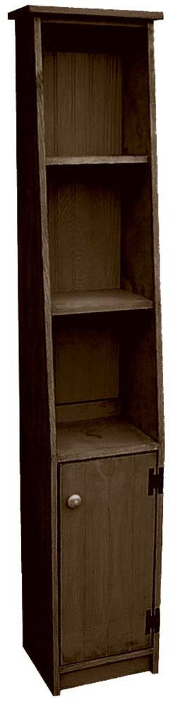 Narrow Hutch | Wooden Storage Hutch with Four Shelves | Sawdust City LLC