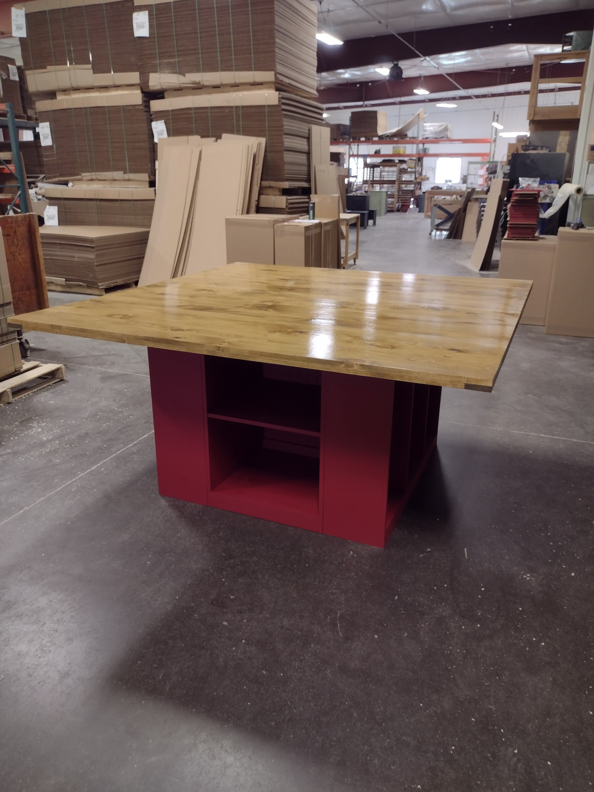 Wooden Crafting Table | Solid Wood Crafting Table | Sawdust City LLC