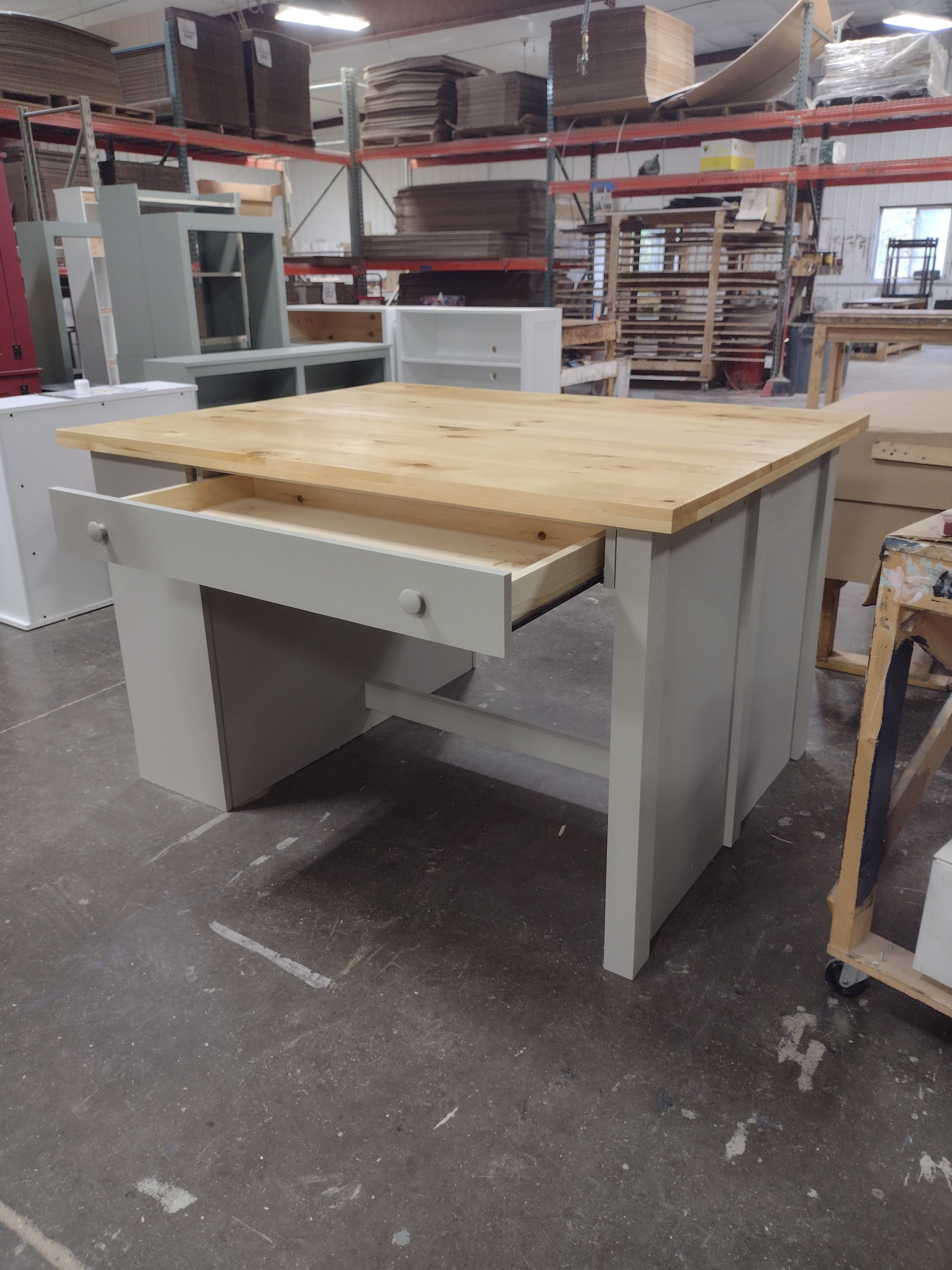 Wooden Crafting Table | Solid Wood Crafting Table | Sawdust City LLC