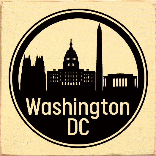 Washington DC Circle Skyline |City Skyline Wood Signs | Sawdust City ...