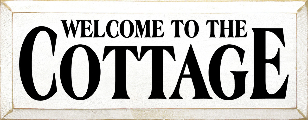 Welcome.. | Cottage Wood Sign | Sawdust City Wood Signs