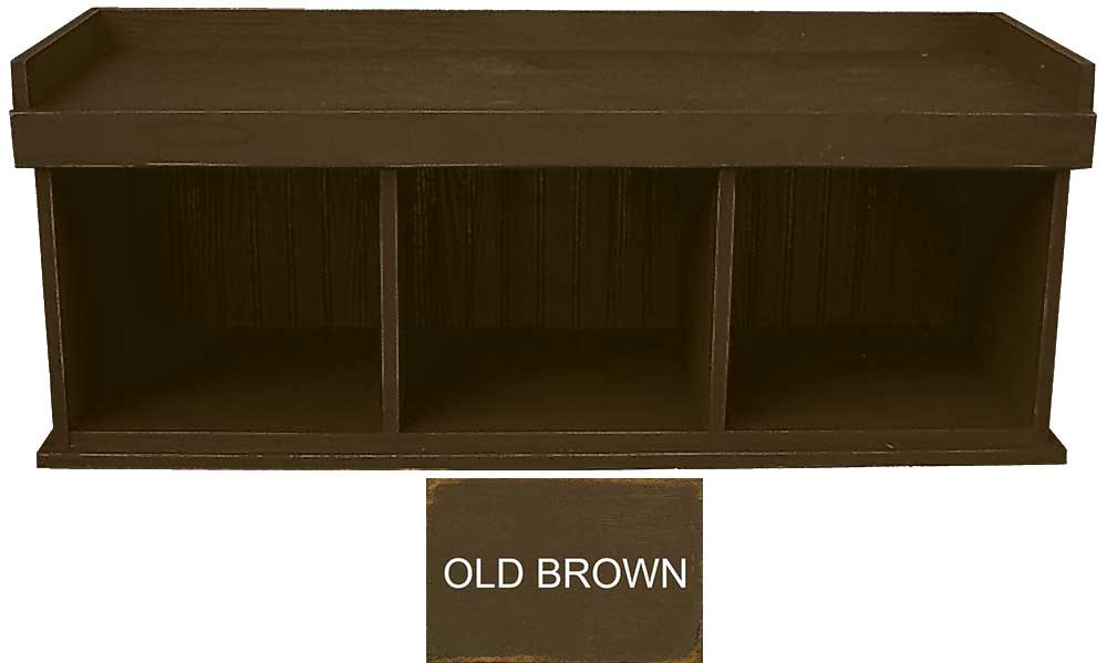 Cubby Bench 50" long | Wooden Storage Bench | Sawdust City LLC